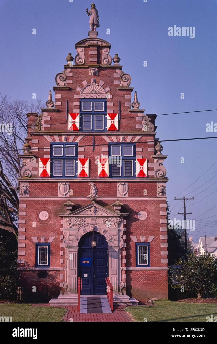 Zwaanendael Museum front view Lewes Delaware ca. 1985 Stock Photo - Alamy