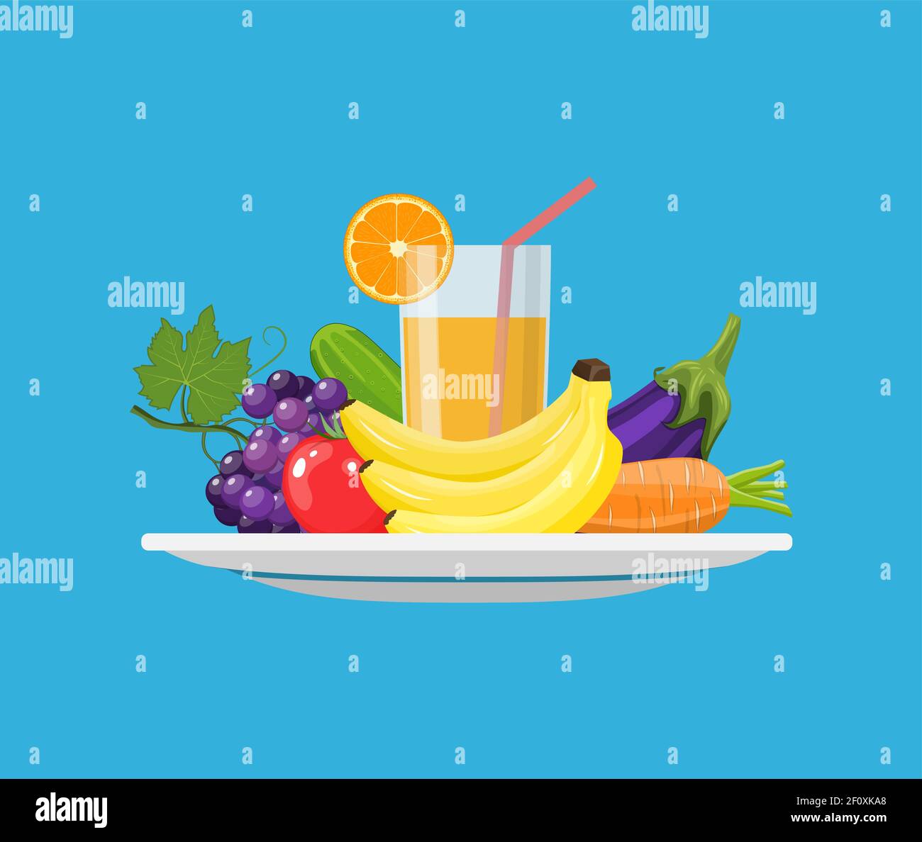 Veggie juice Stock Vector Images - Alamy