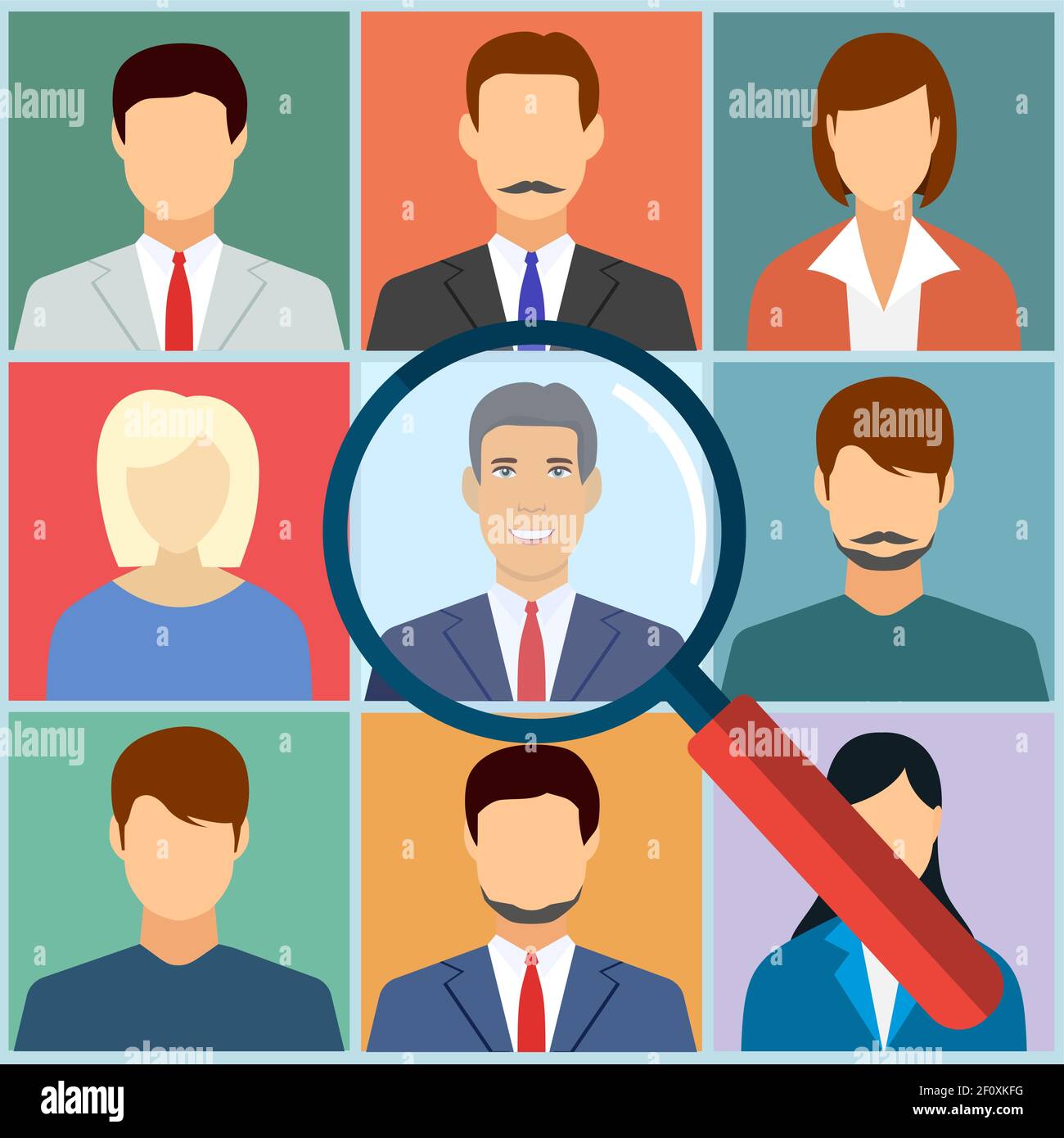 Human resources management select employee Stock Vector Image & Art - Alamy