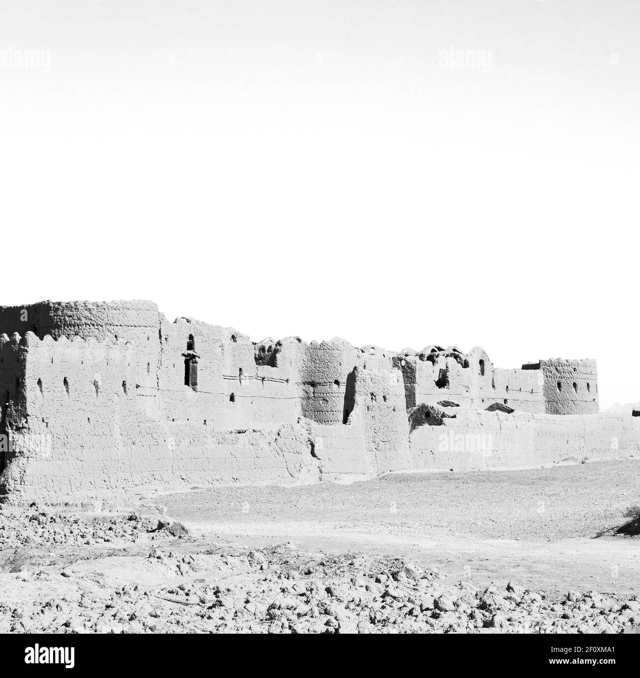 In iran the old castle Stock Photo - Alamy