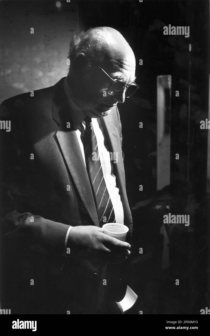 Jimmy Knapp at RMT after todays press conference where he announced a ...