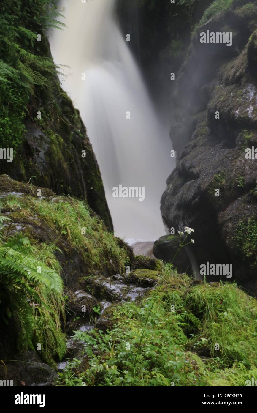 Long Exposure Waterfall, Lake District, UK Stock Photo - Alamy