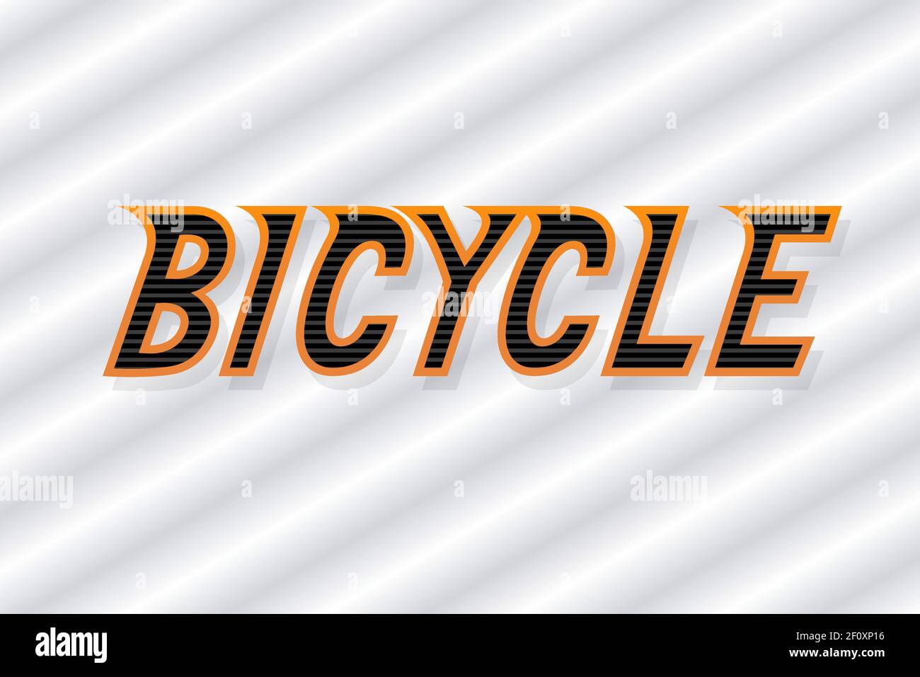 Bicycle vector lettering Stock Vector Image & Art - Alamy