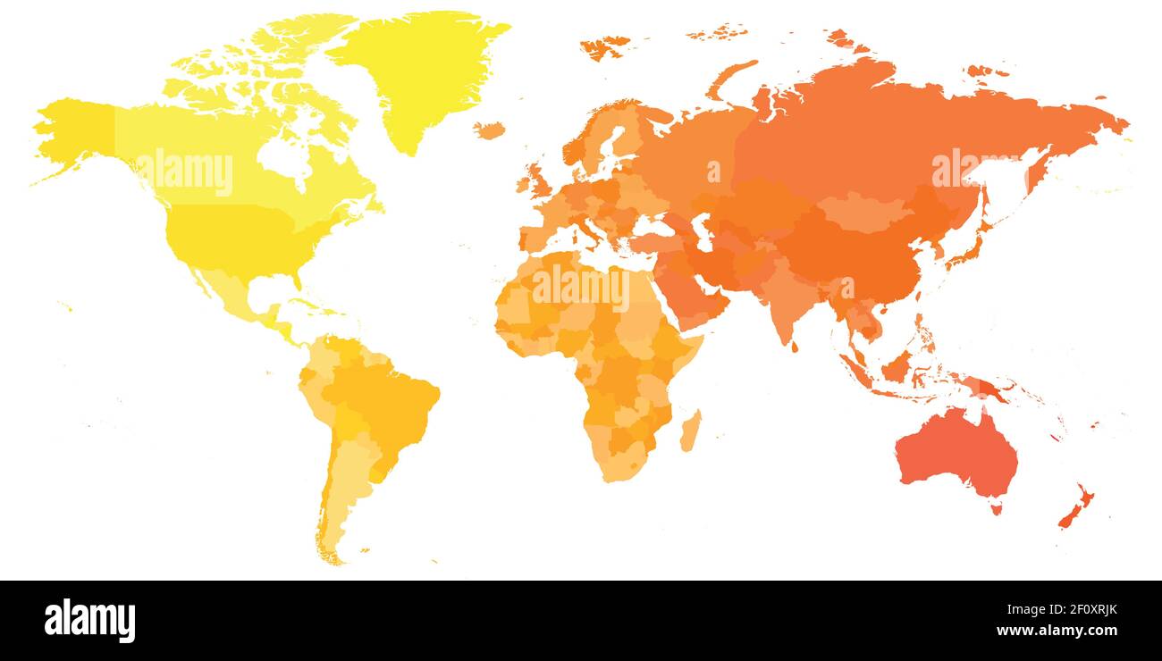 Colorful political map of World Stock Vector Image & Art - Alamy