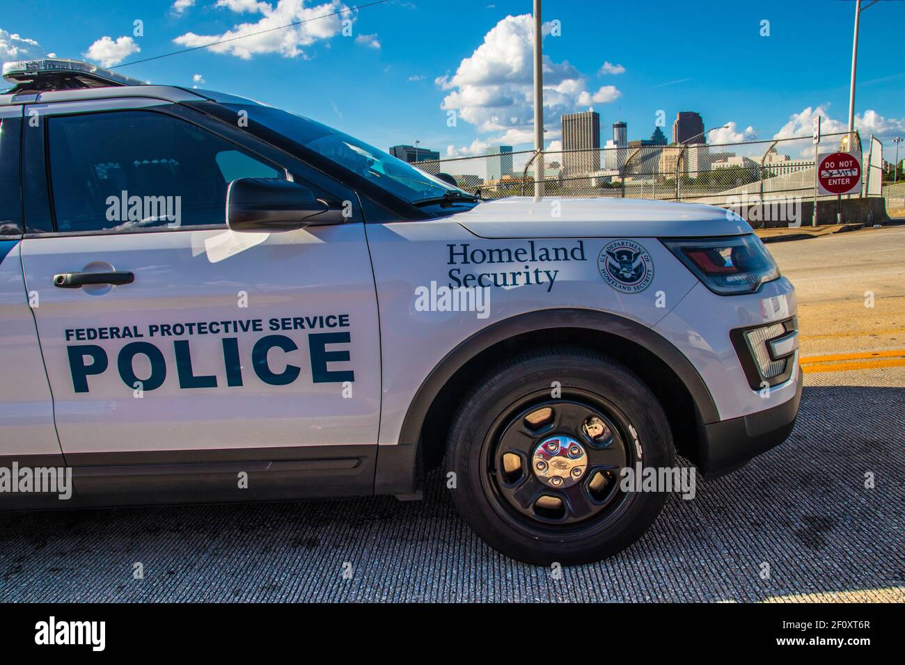 Atlanta, Ga / USA - 07 23 20: View of a Homeland Security vehicle ...