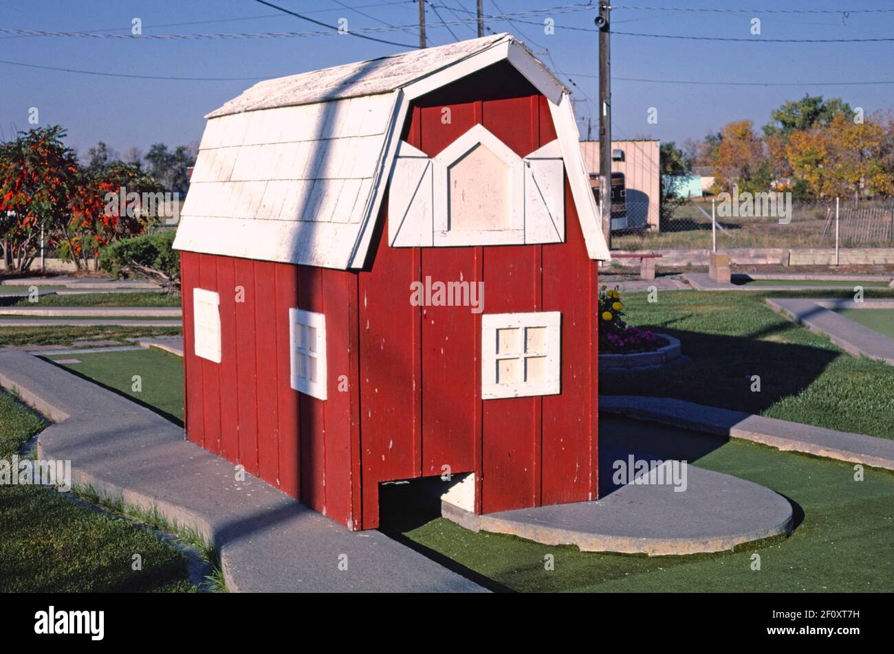 Barn front angle - Benny's mini golf - Great Falls - Montana ca. 1987 ...