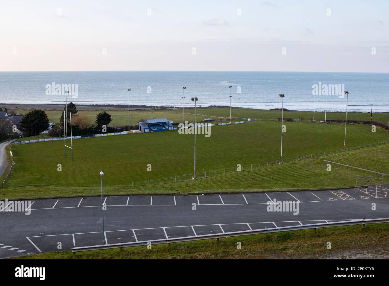 A view of Aberaeron Rugby Club on the 7th March 2021. Credit: Lewis ...