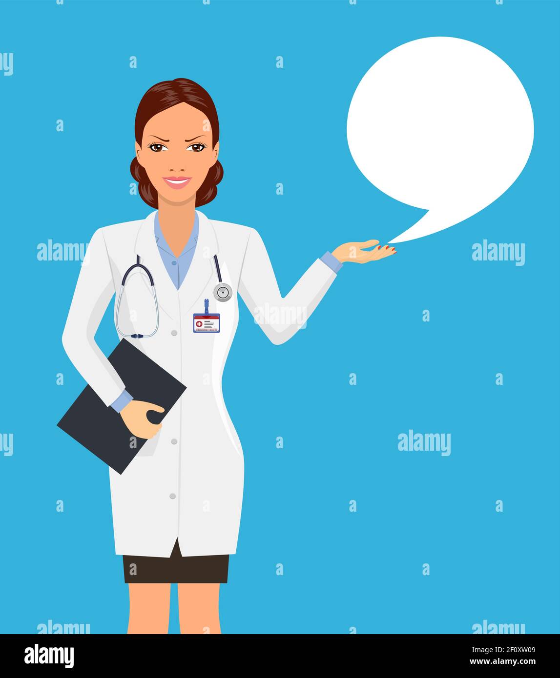 Talking hospital people on Stock Vector Images - Alamy
