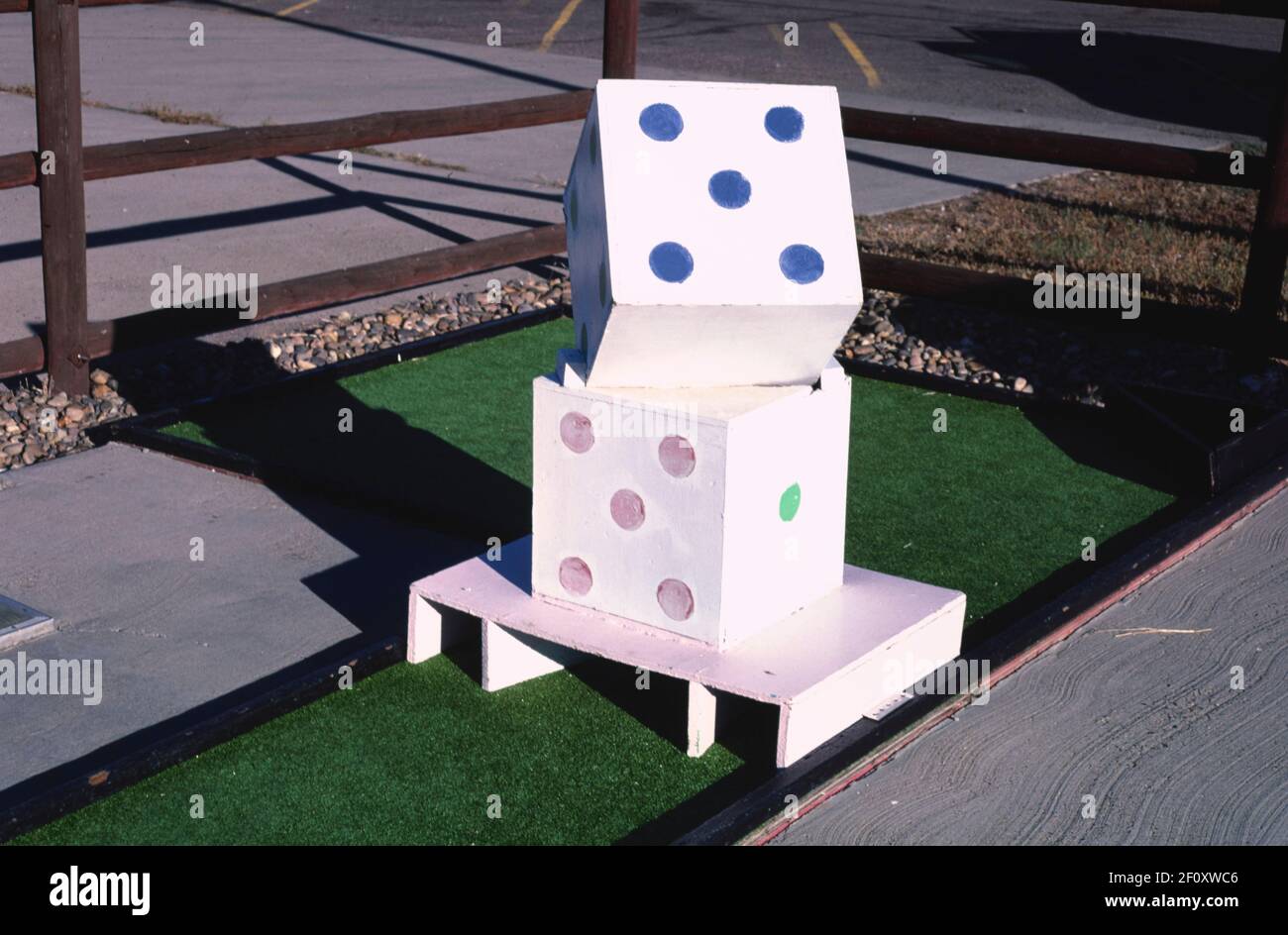Dice hazard - CC'S mini golf - Glendive - Montana ca. 1987 Stock Photo ...