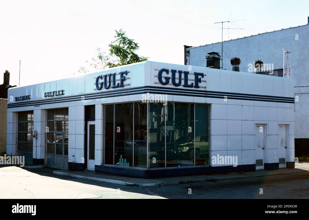 1970s United States - Gulf station Port Chester New York ca. 1976 Stock ...