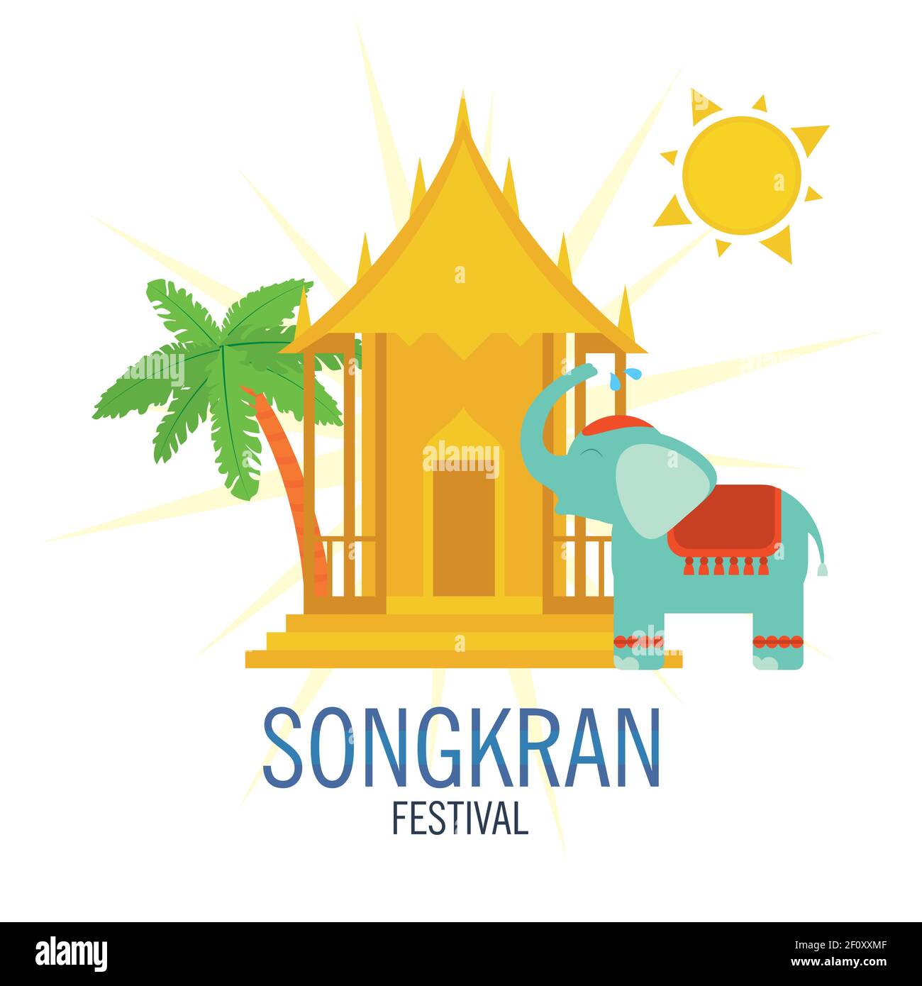 Songkran festival asia thailand Cut Out Stock Images & Pictures - Alamy