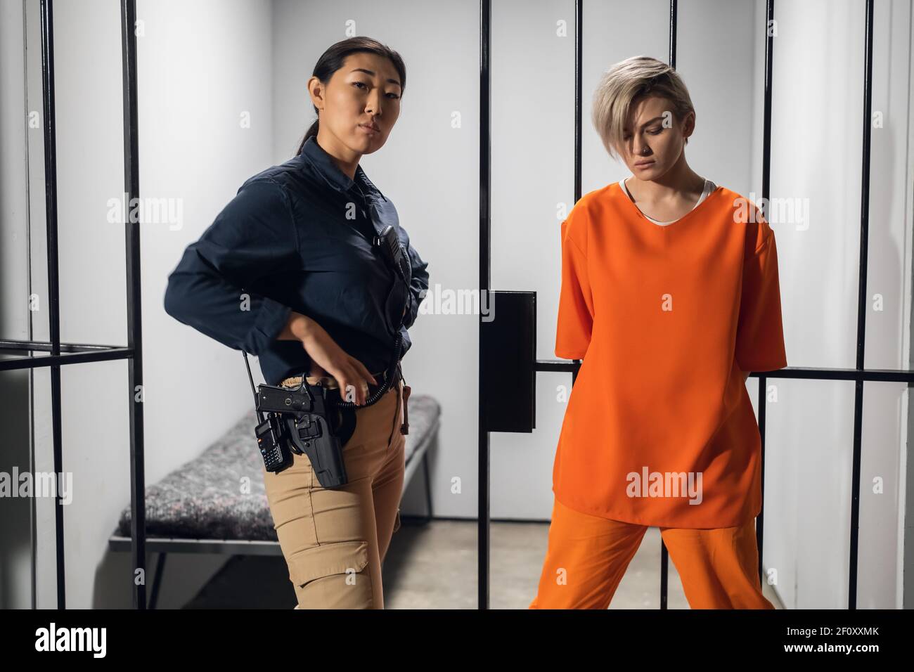 Female prison warden hi-res stock photography and images - Alamy