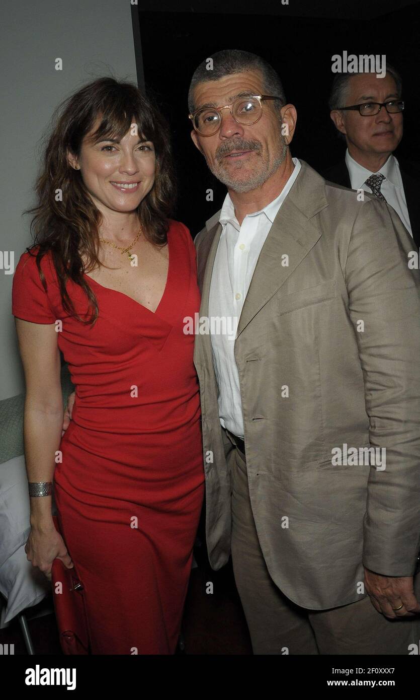 Rebecca Pidgeon and husband David Mamet. 20 September 2008 - Santa ...