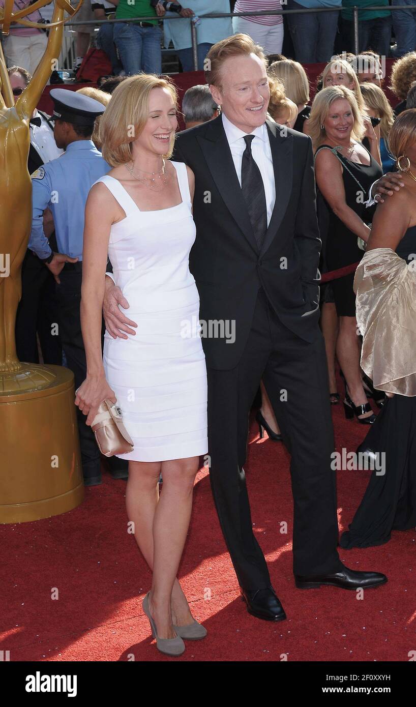 Liza Powel and Conan O'Brien. 21 September 2008 - Los Angeles ...