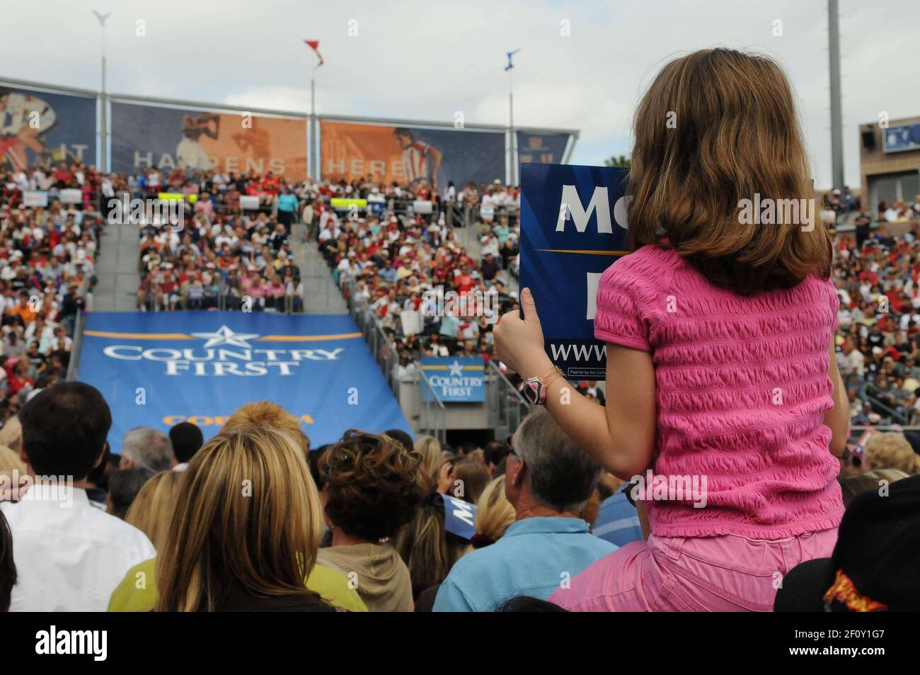 Republican supporters attend the Sarah Palin Rally in California. 4 ...