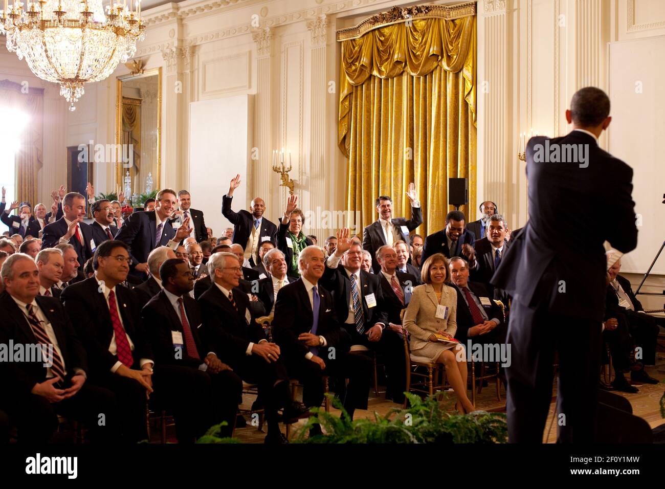 Archival east room white house hi-res stock photography and images - Alamy