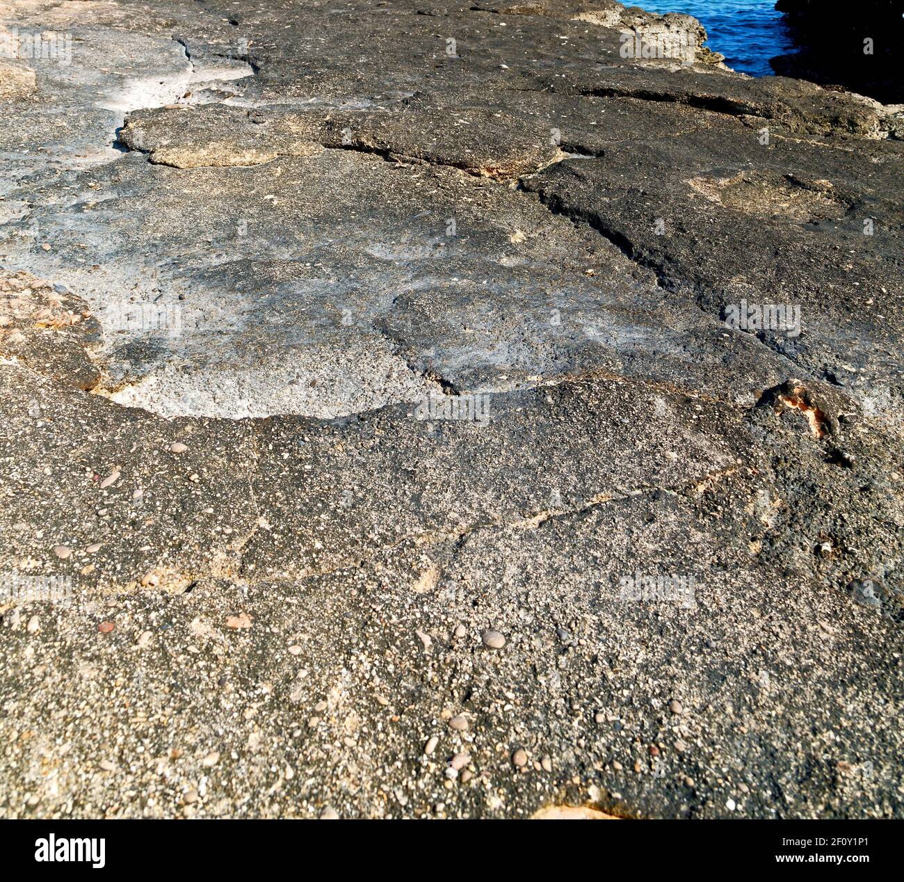 In oman coastline sea ocean gulf rock and beach relax near sky Stock ...