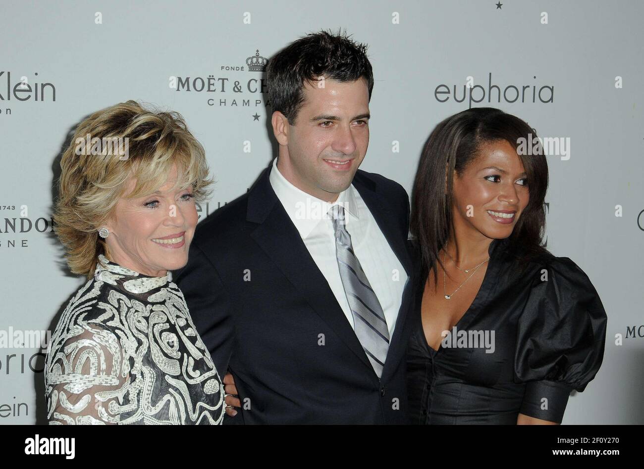 Jane Fonda, son Troy Garity and wife Simone Bent. 6 October 2008 - Los ...