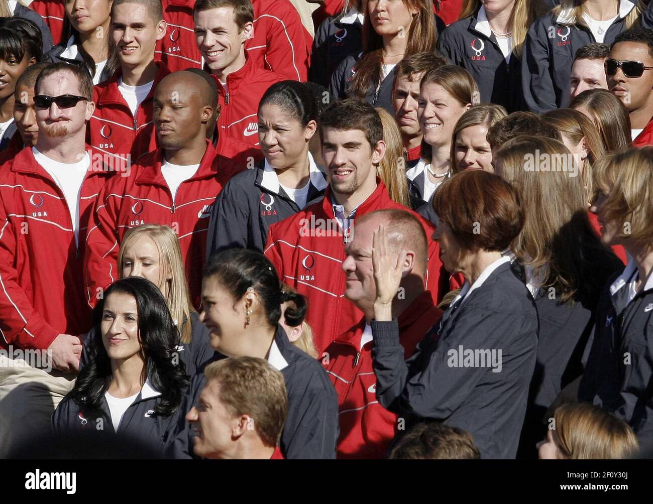 7 October 2008 - President George W. Bush and first lady Laura Bush ...