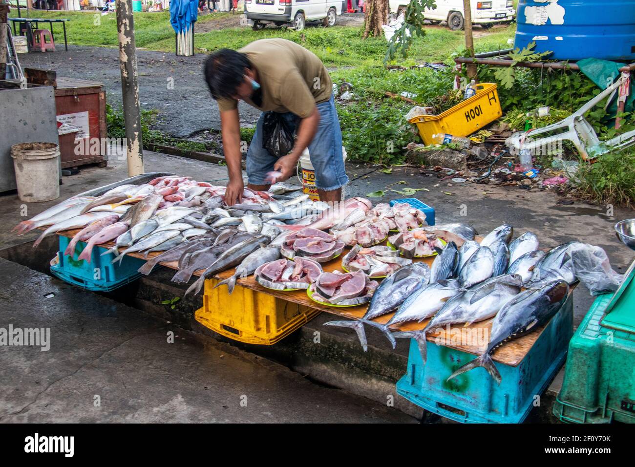 Kinarut market Sabah Borneo Malaysia Stock Photo - Alamy