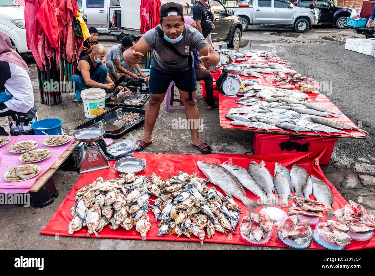 Kinarut market Sabah Borneo Malaysia Stock Photo - Alamy