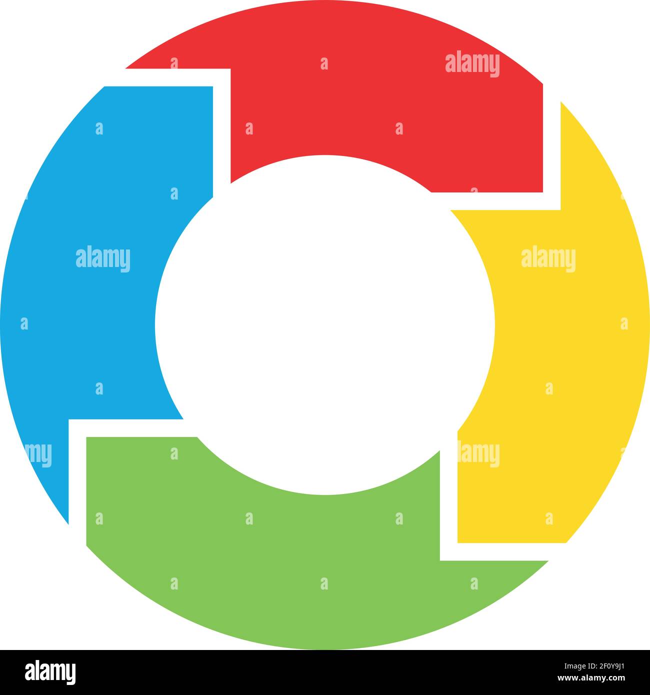 4 arrows in circle Stock Vector Image & Art - Alamy