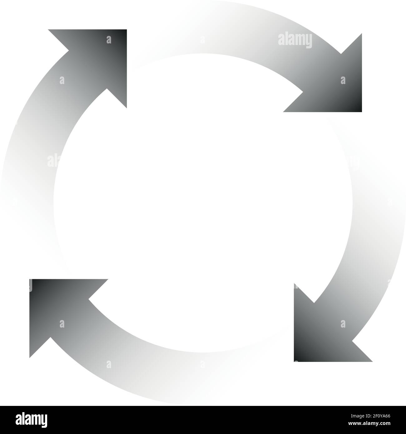 Circle with 4 arrows hi-res stock photography and images - Alamy