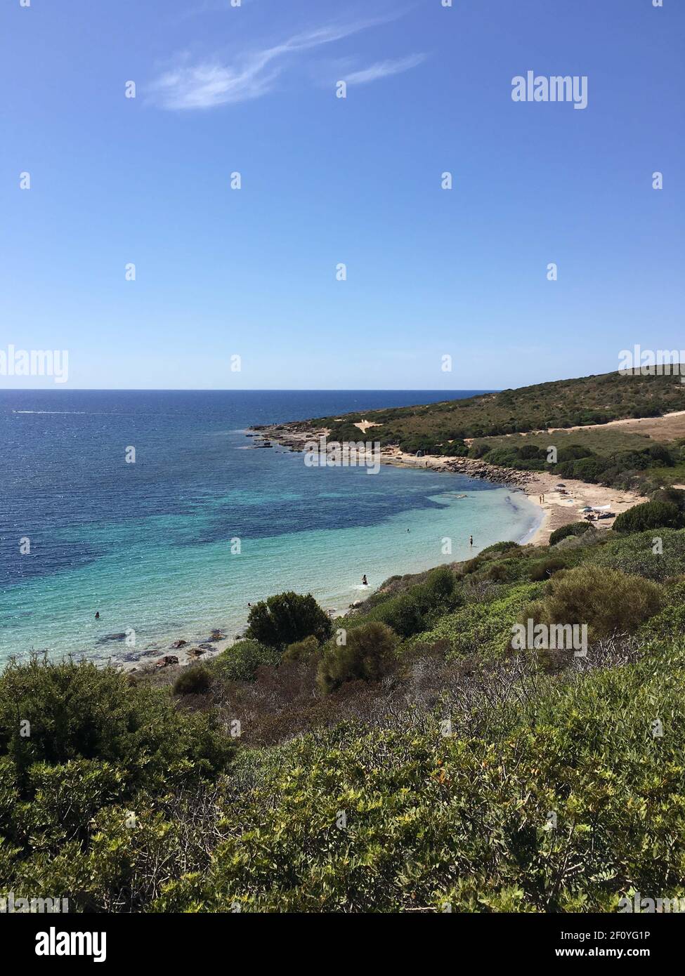 Beach near Carloforte on the Island of San Pietro, Sardinia - Italy ...