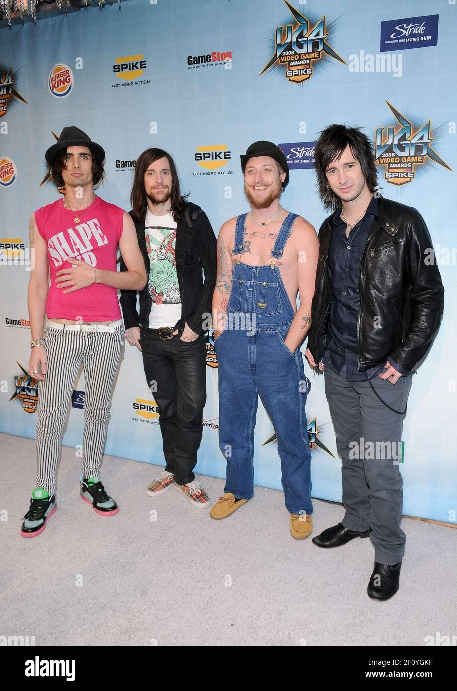 Tyson Ritter, Mike Kennerty, Chris Gaylor, and Nick Wheeler of the band ...