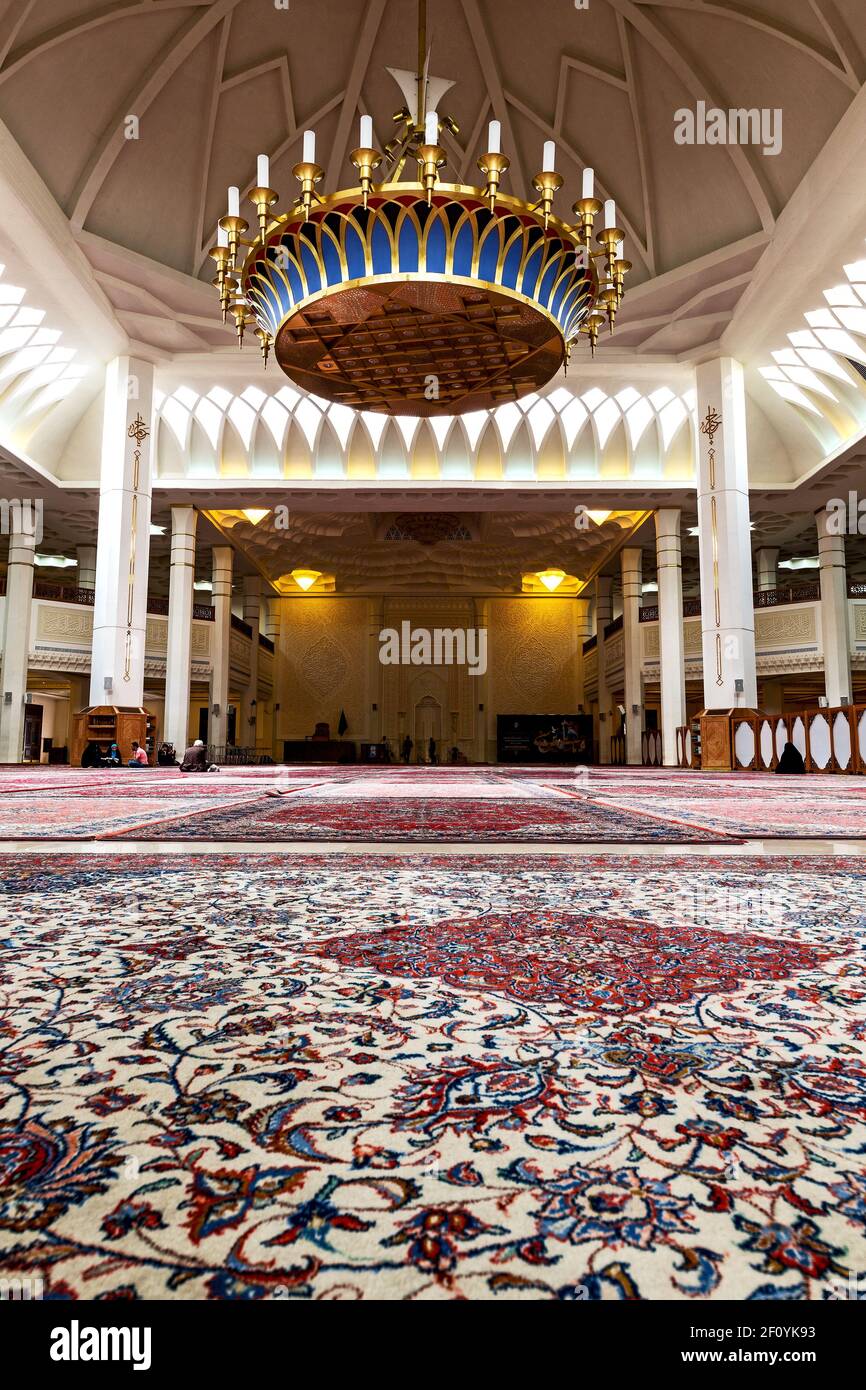 In iran inside the old antique mosque Stock Photo - Alamy