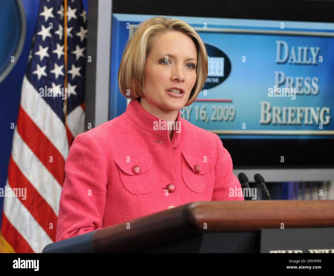 16 January 2009 - Washington, D.C. - White House Press Secretary Dana ...
