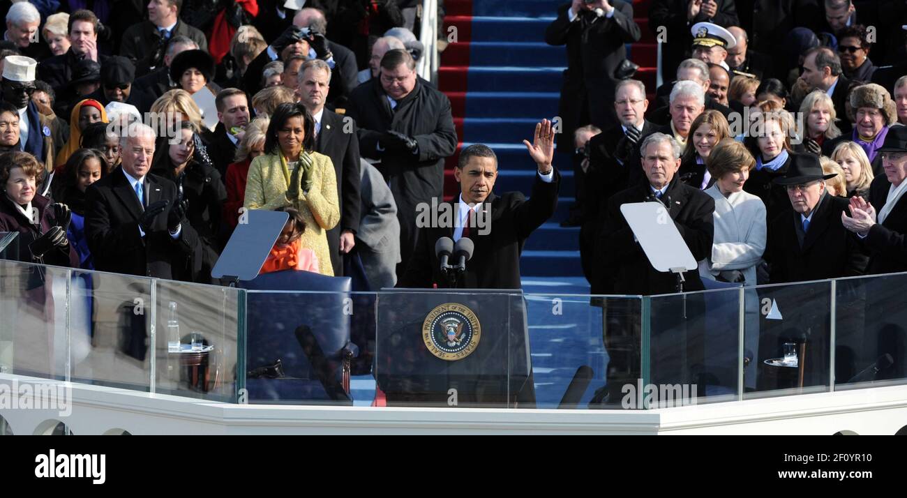 20 January 2009 - Washington, DC - US President Barack Obama delivers ...