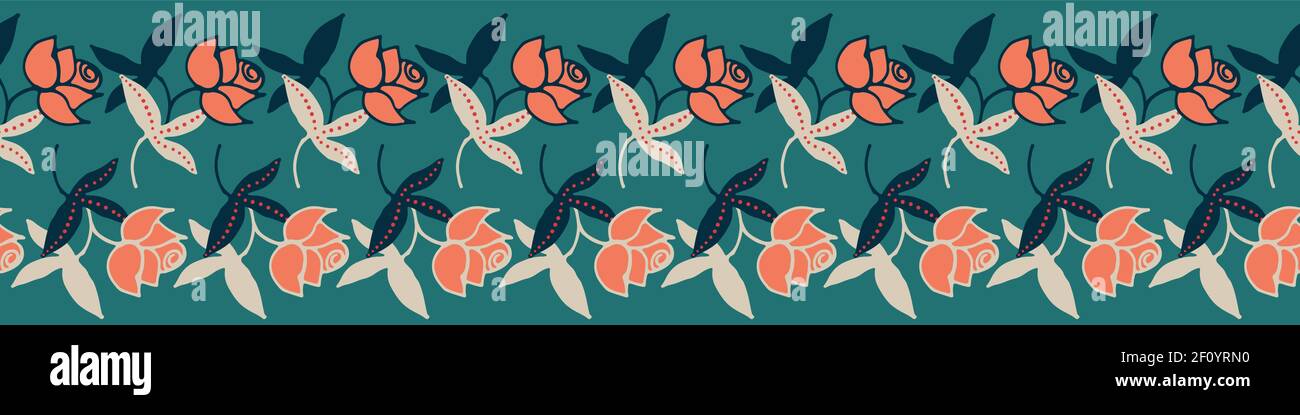 rows of roses decorative vector border Stock Vector Image & Art - Alamy