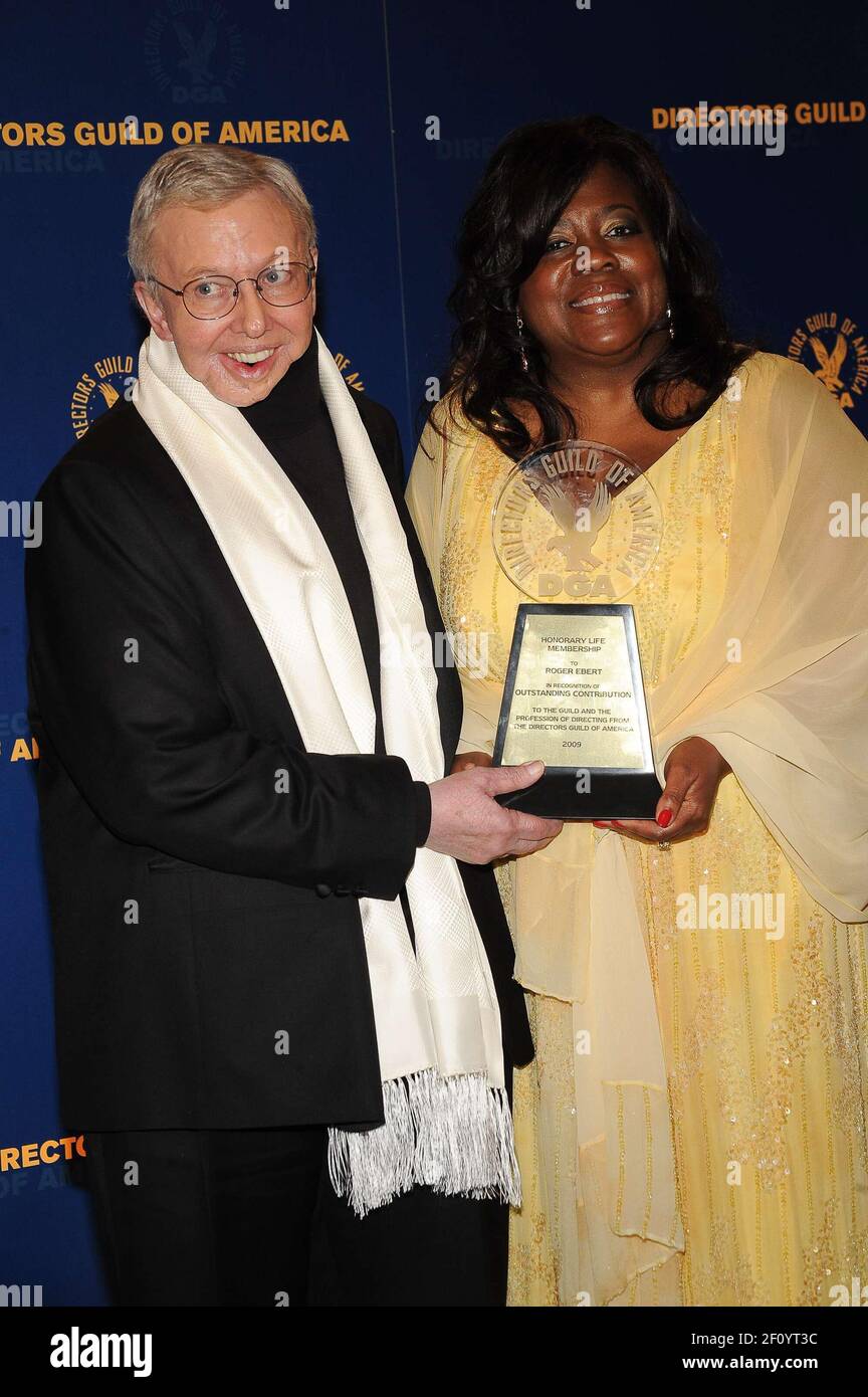 Roger Ebert and Judge Chaz Hammelsmith. 31 January 2009, Century City ...