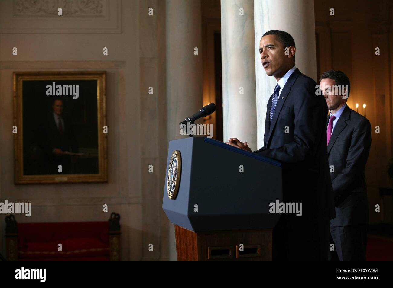 4 February 2009 - Washington, DC - President Barack Obama and Treasury ...