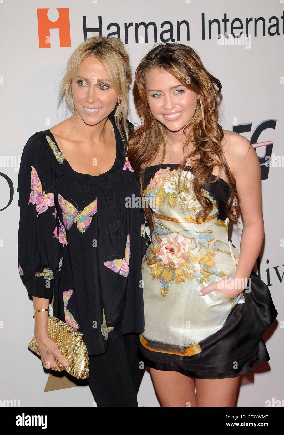Miley Cyrus and Mom. 7 February 2009, Beverly Hills, CA. 51st Annual ...