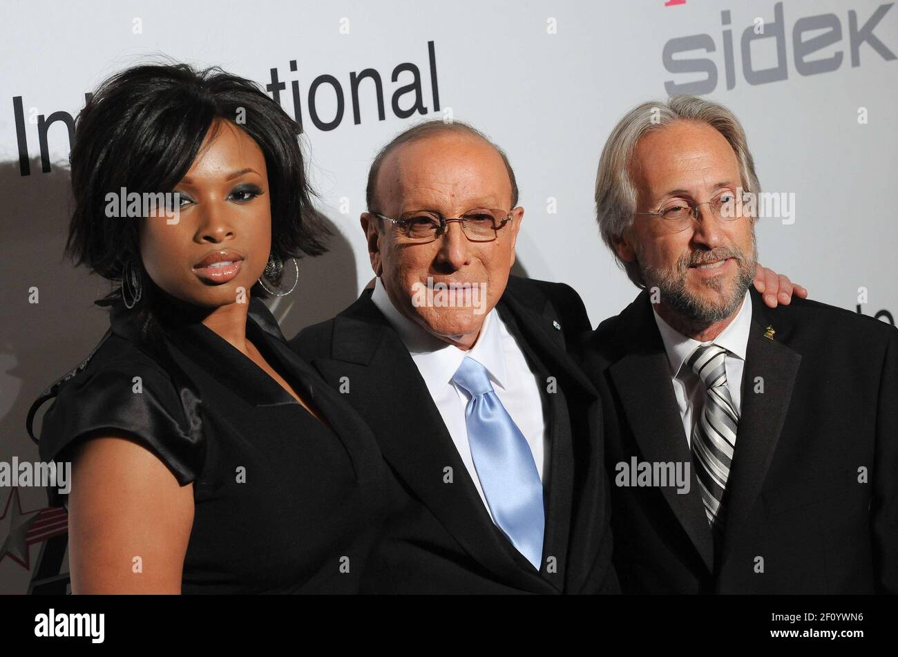 Jennifer Hudson, Clive Davis and Neil Portnow. 7 February 2009, Beverly ...