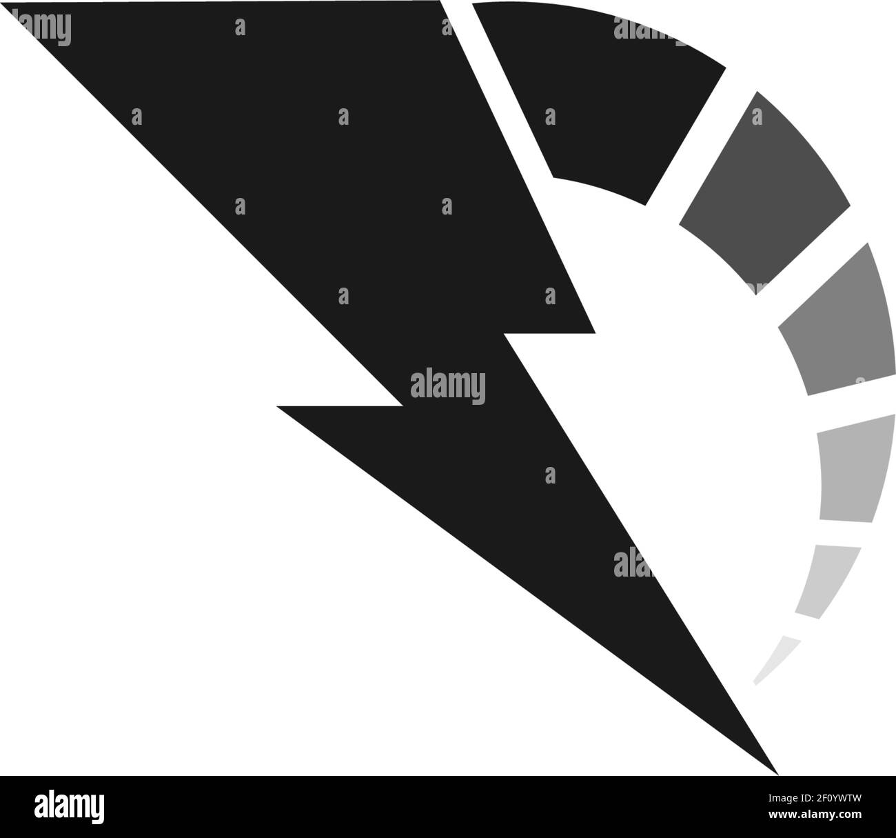 Power symbol lightning icon logo design vector illustrtation Stock ...