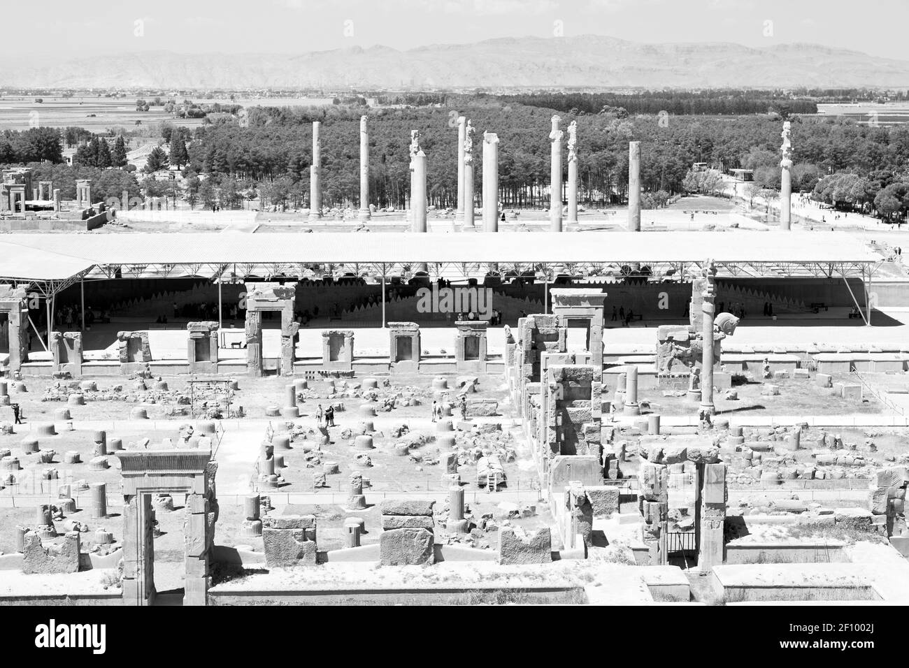 Ancient city persepolis in iran Black and White Stock Photos & Images ...