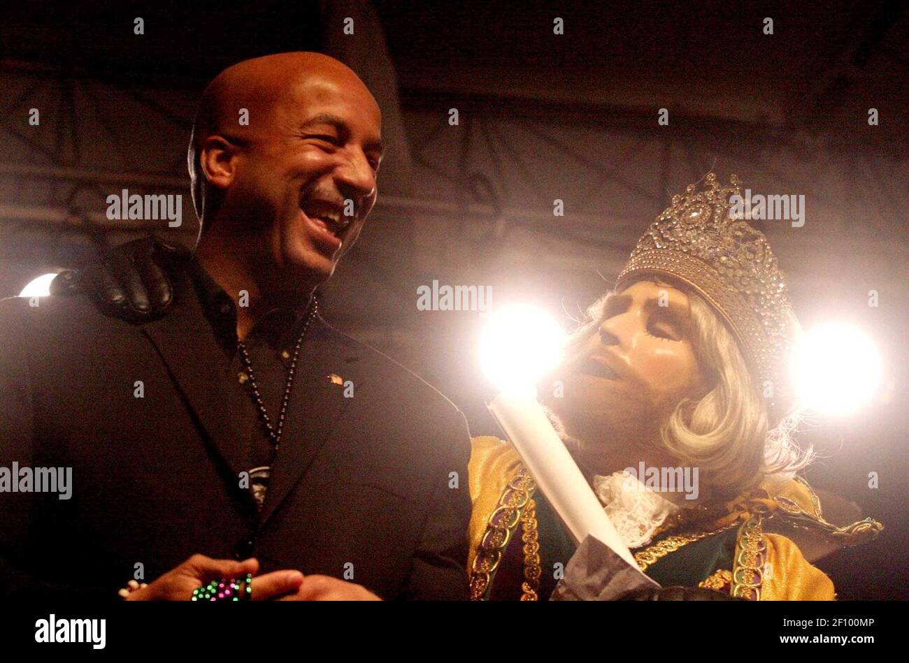 23 February 2009 - New Orleans, Louisiana - The King of Rex, masked and ...