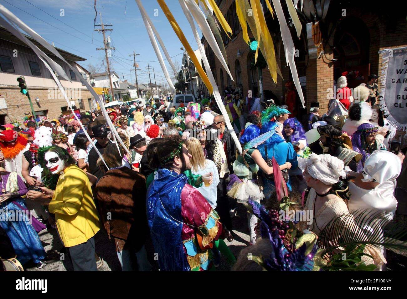 February 24 2009. New Orleans, Louisiana. Mardi Gras. Fat Tuesday ...
