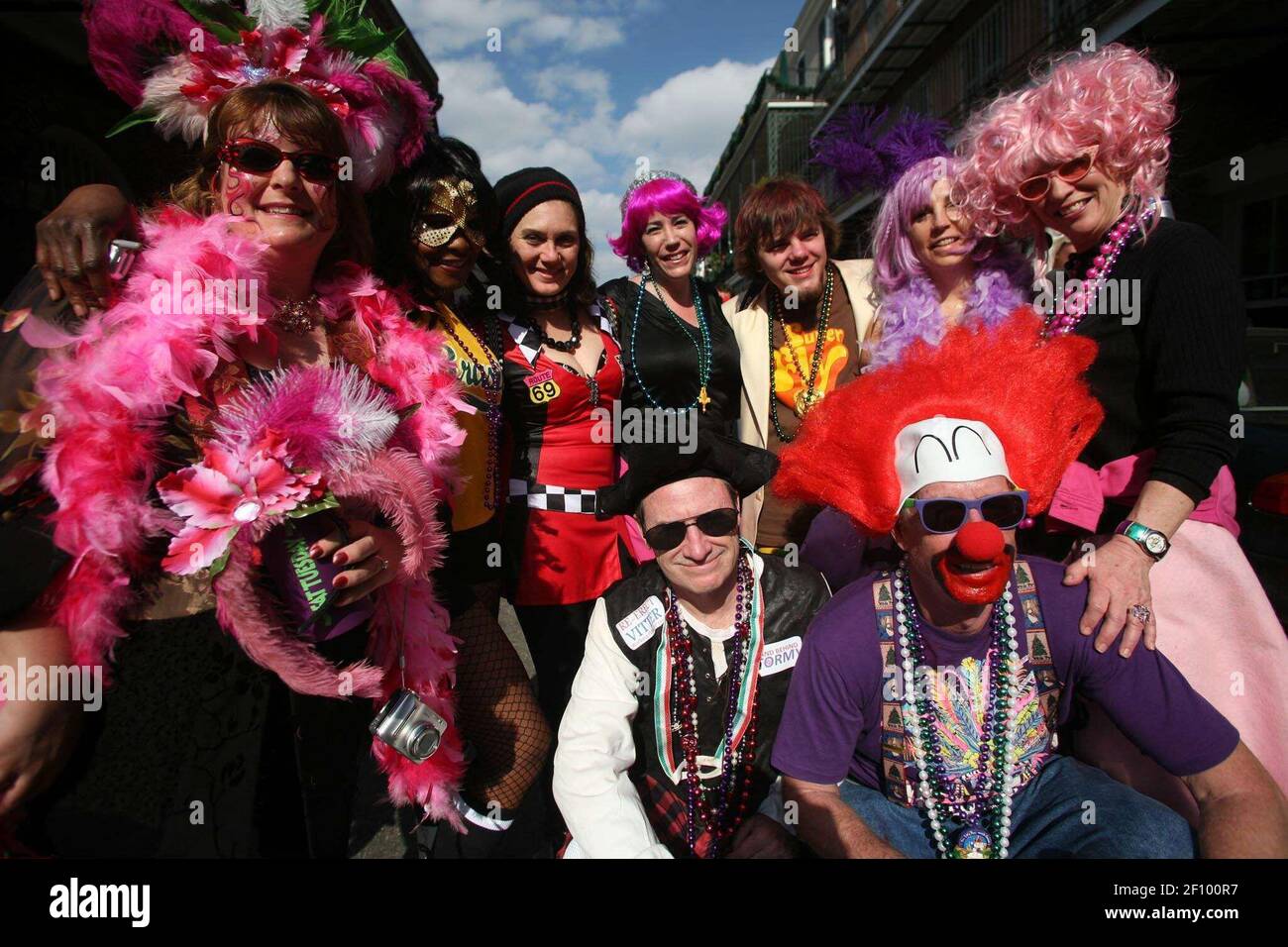 February 24 2009. New Orleans, Louisiana. Mardi Gras. Fat Tuesday ...