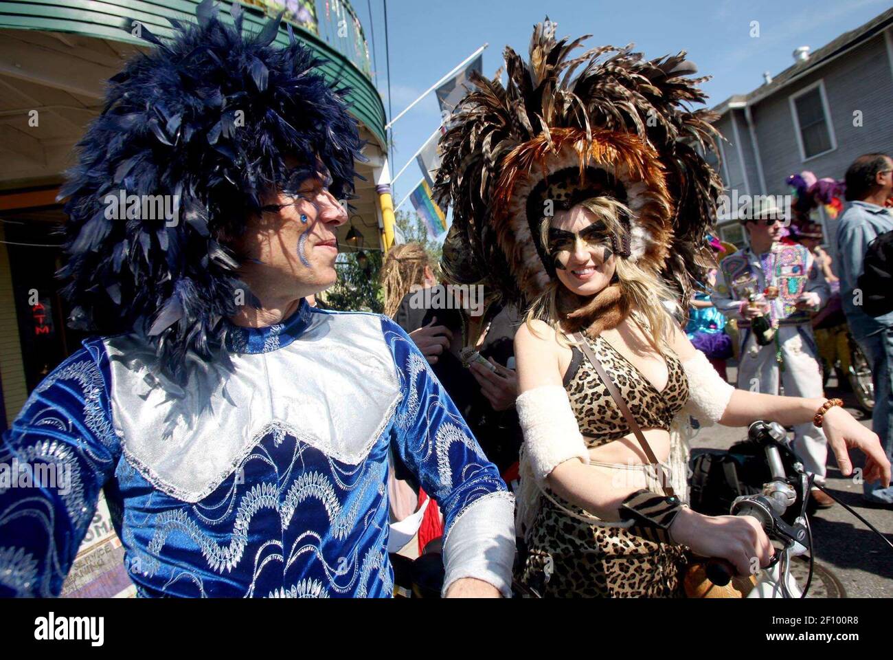 February 24 2009. New Orleans, Louisiana. Mardi Gras. Fat Tuesday ...