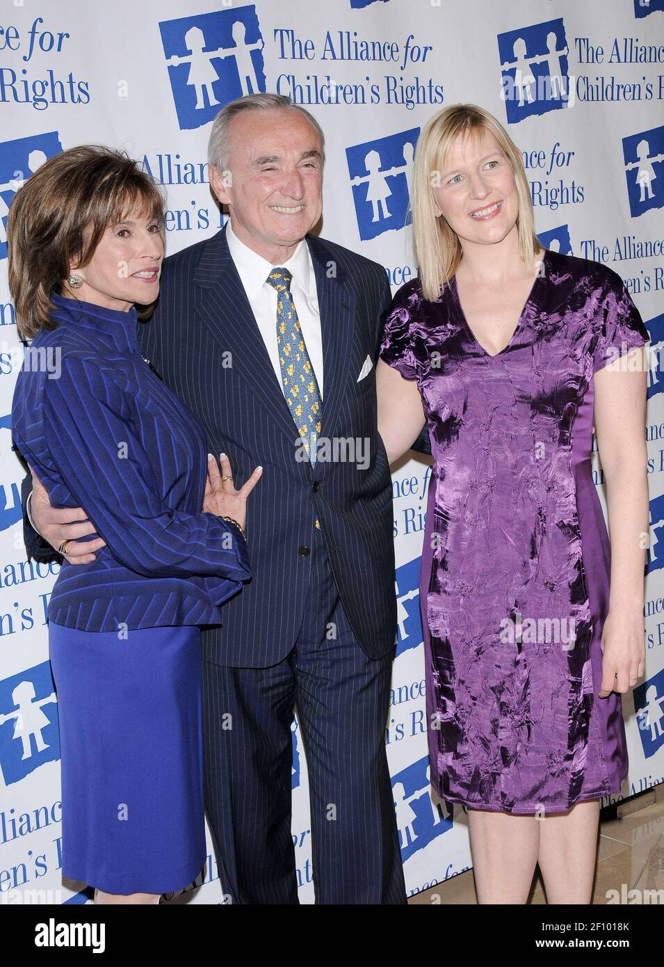 Los Angeles Police Chief William Bratton and his wife Rikki Klieman with Sue Naegle. 5 March ...