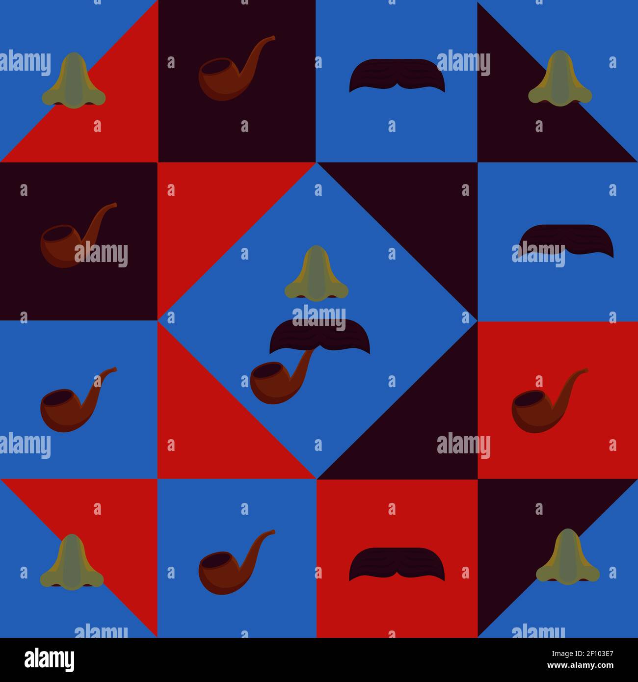 Graphic patchwork consisting of simple geometric shapes, patterns ...