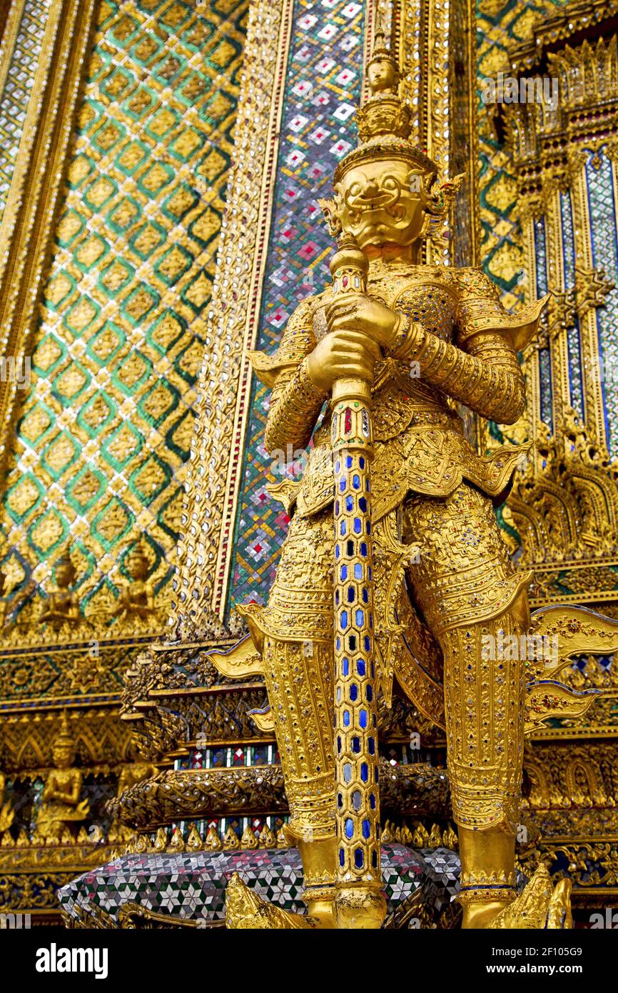 Demon in the temple bangkok asia monster Stock Photo - Alamy