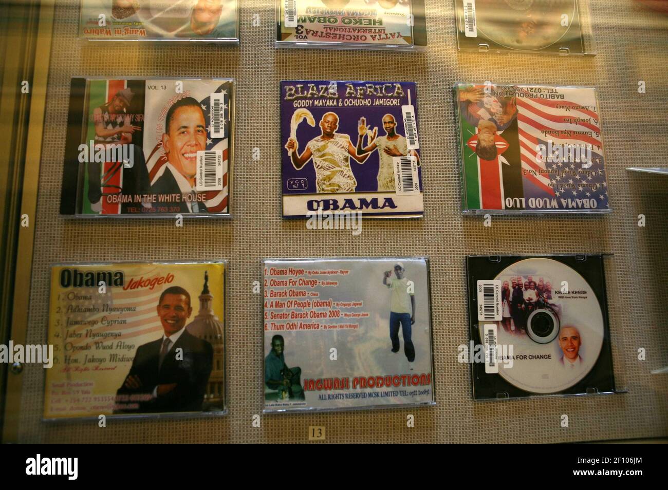 06 April 2009 - Washington, DC - An exhibition of "Obama" memorabilia ...