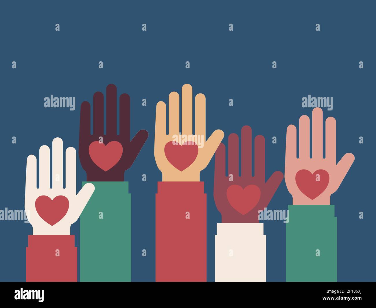Volunteer vector vectors hi-res stock photography and images - Alamy