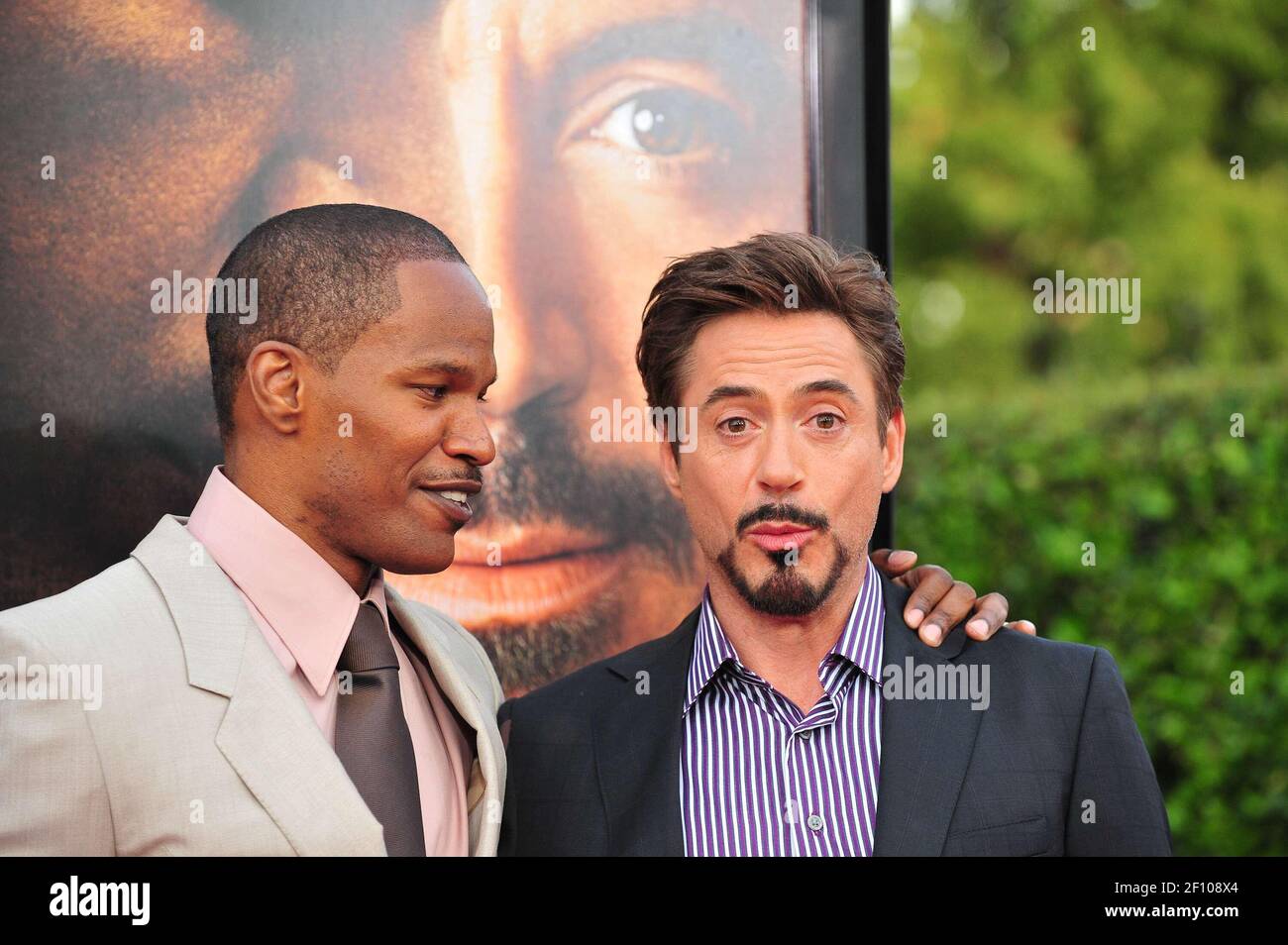 Jamie Foxx and Robert Downey Jr. 20 April, 2009, Los Angeles, CA. The ...