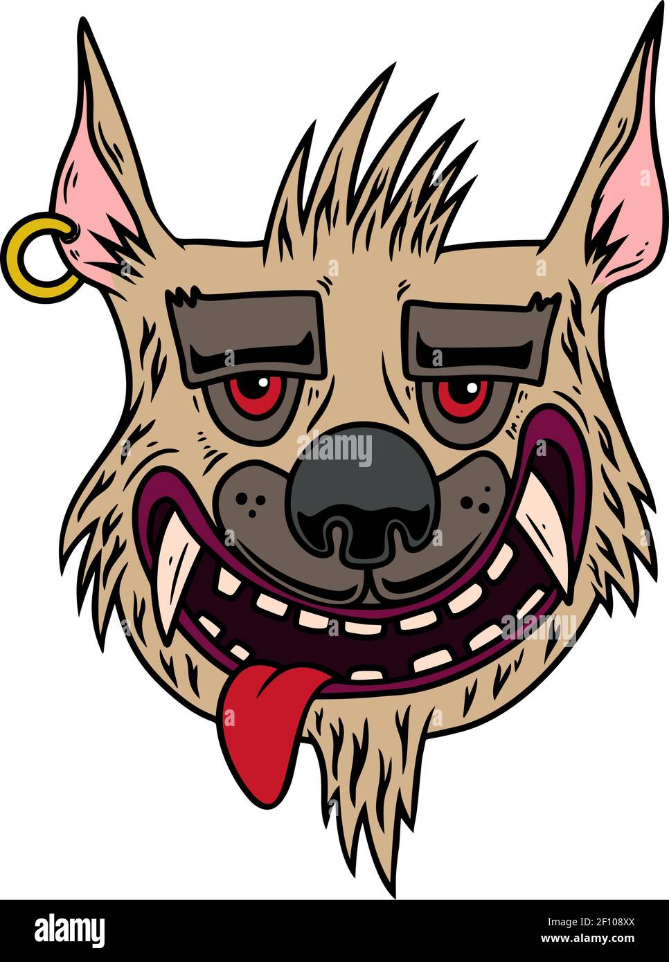 Funny cartoon wolf hi-res stock photography and images - Alamy